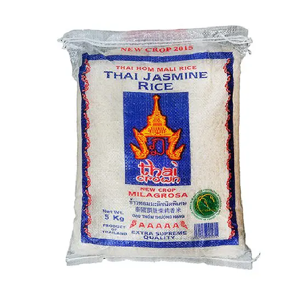 THAI CROWN Thai Jasmine Milagrosa Fragrant Rice 5kg泰國香米 - Ballo Foods
