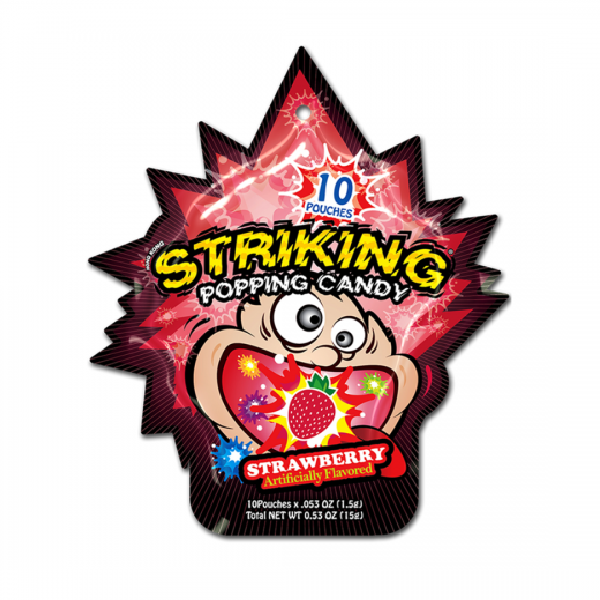 Striking Popping Candy -Straberry 索勁 爆炸糖 -士多啤梨味 - Ballo Foods